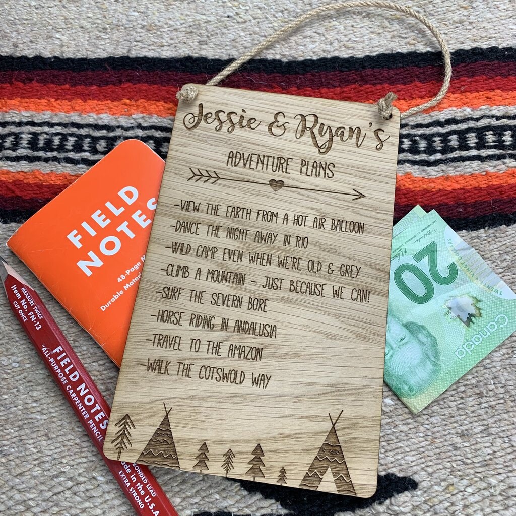 Couples Bucket List Anniversary Adventure Gift Adventure - Etsy UK
