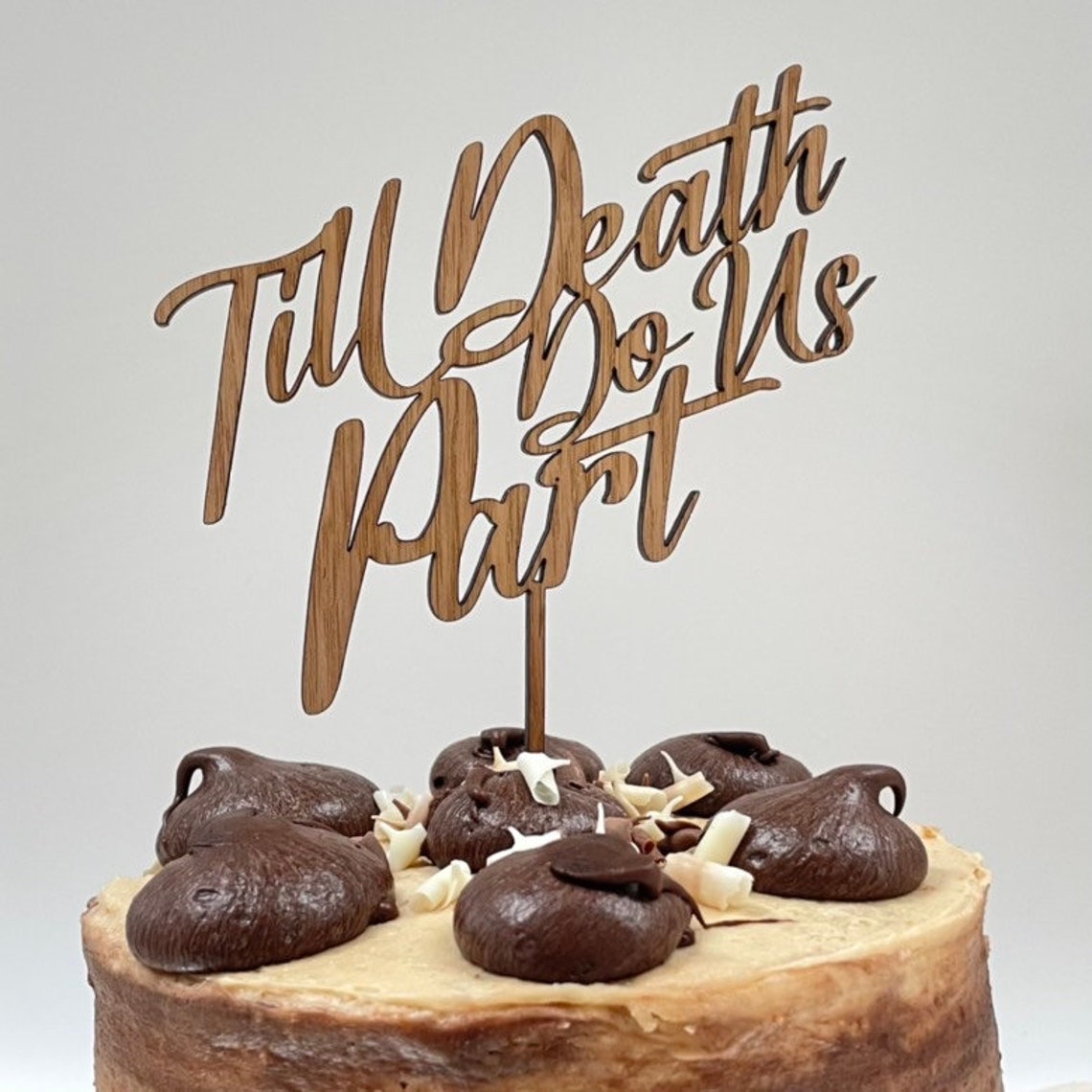 Till Death Do Us Part Cake Topper Halloween Wedding Decor - Etsy