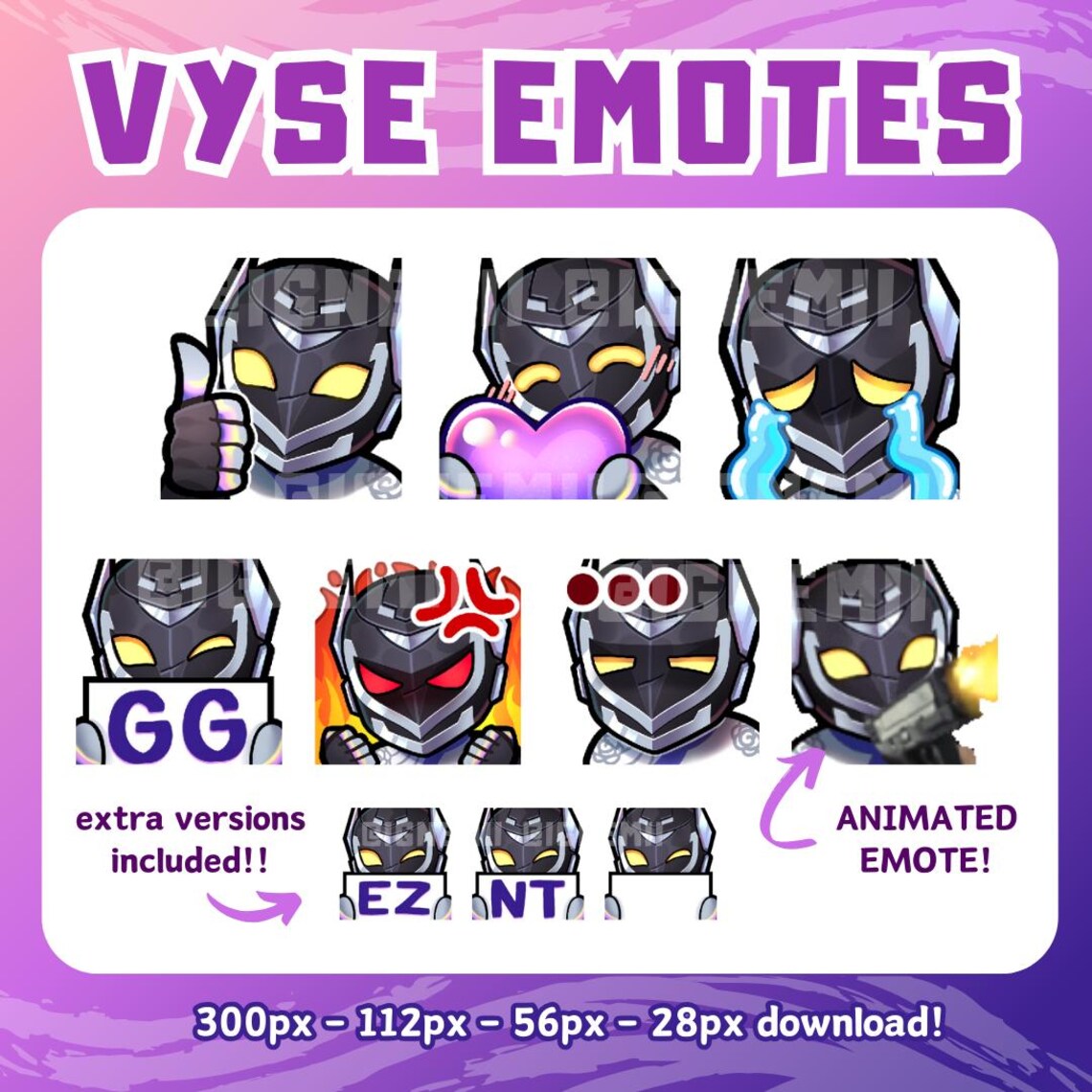 VALORANT VYSE Emotes, Valorant Agent Emotes, Twitch Discord Youtube ...