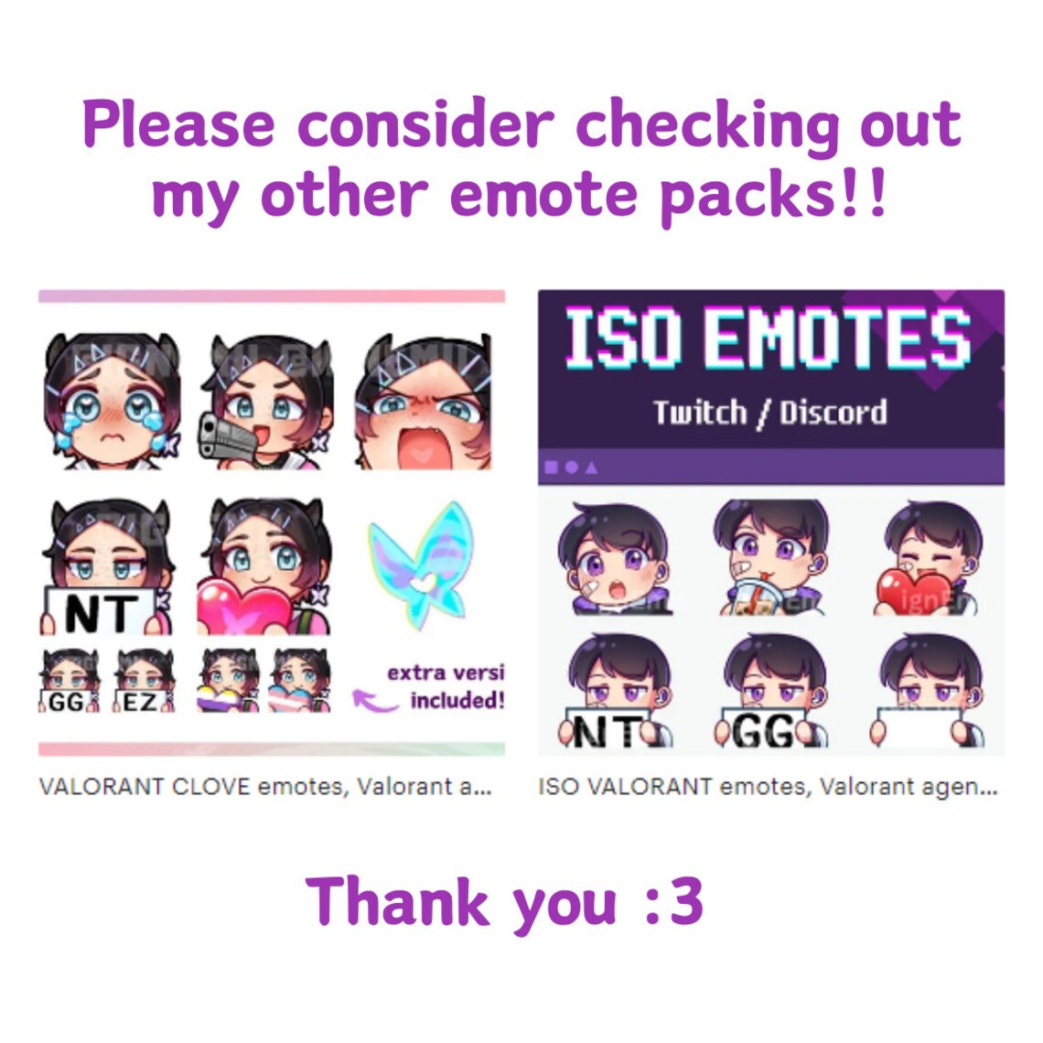 ANIMATED CLOVE VALORANT Jam Emote, Valorant Agent Emote, Twitch Discord ...
