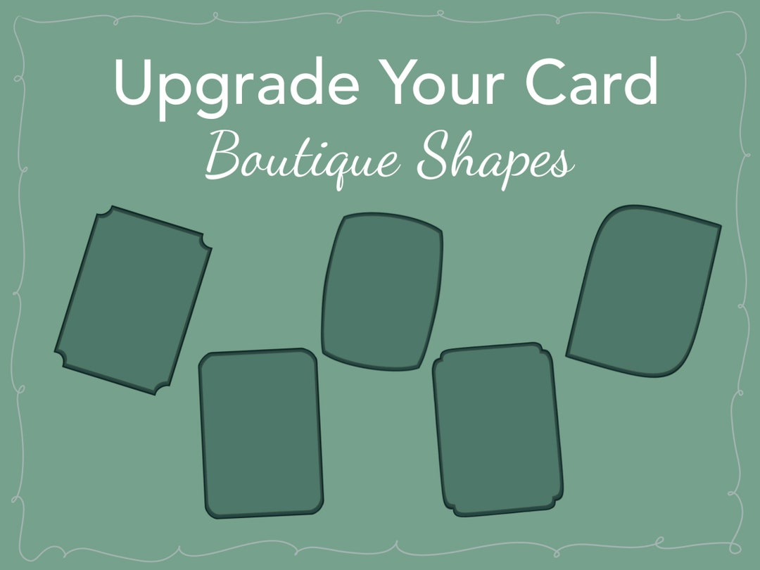 Upgrade Your Cards: Boutique Shapes - Etsy