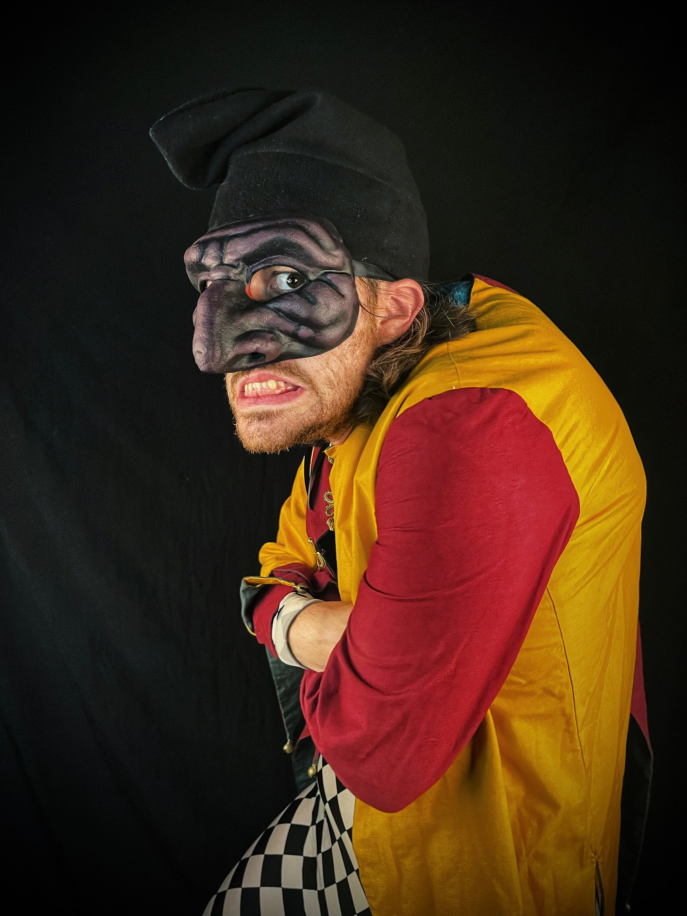 Pulcinella Mask - Authentic Italian Commedia Dell'arte Theater Costume ...