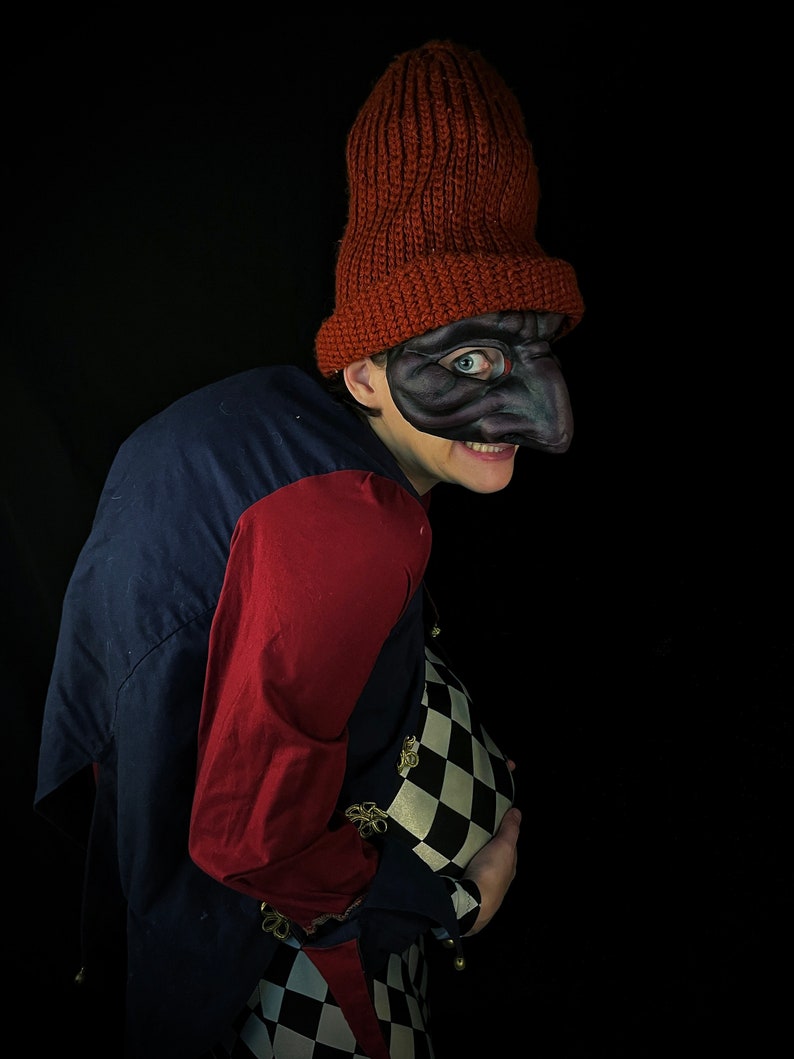 Pulcinella Mask - Authentic Italian Commedia Dell'arte Theater Costume ...