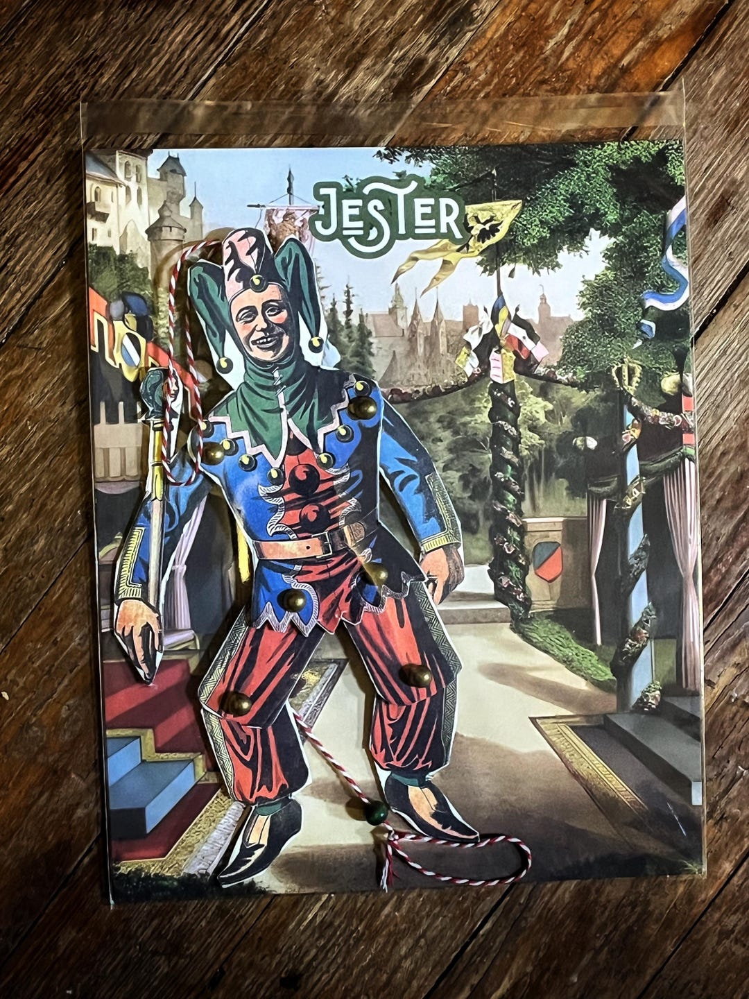 Medieval Jester Puppet – Renaissance Articulated Paper Doll - Handmade ...