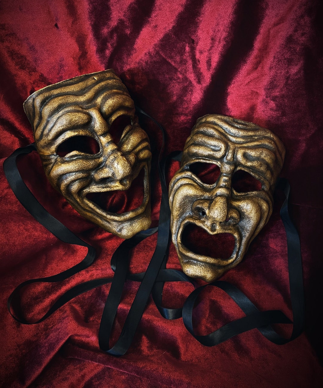Comedy and Tragedy Mask. {sock & Buskin} - Etsy