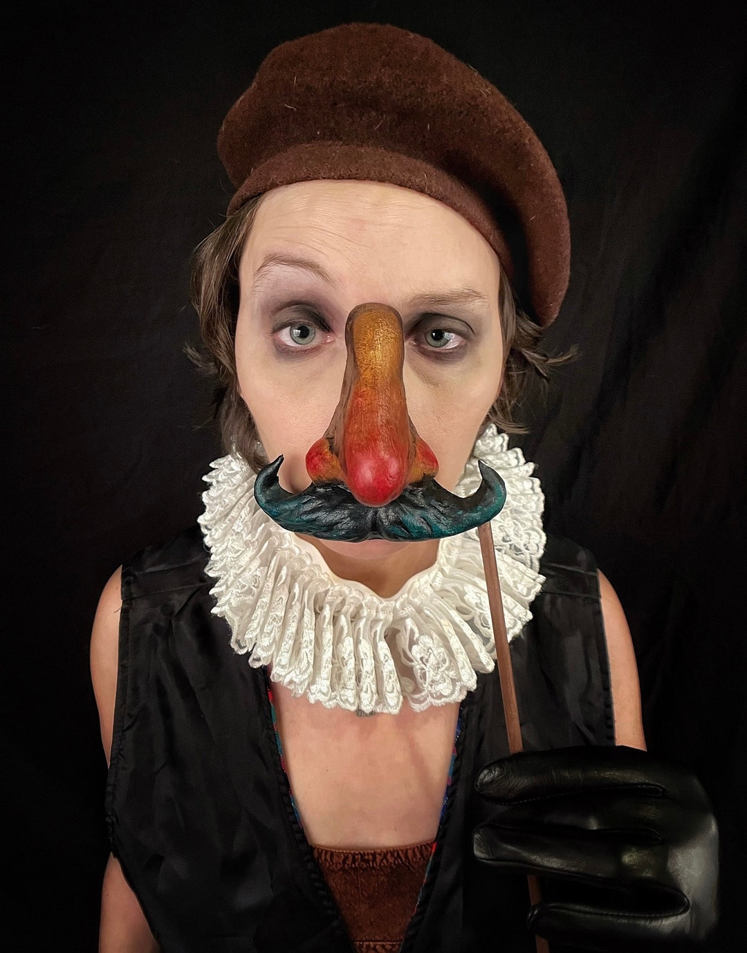 Schnoz on a Stick: Comical Big Nose Mask for Halloween, Theater ...