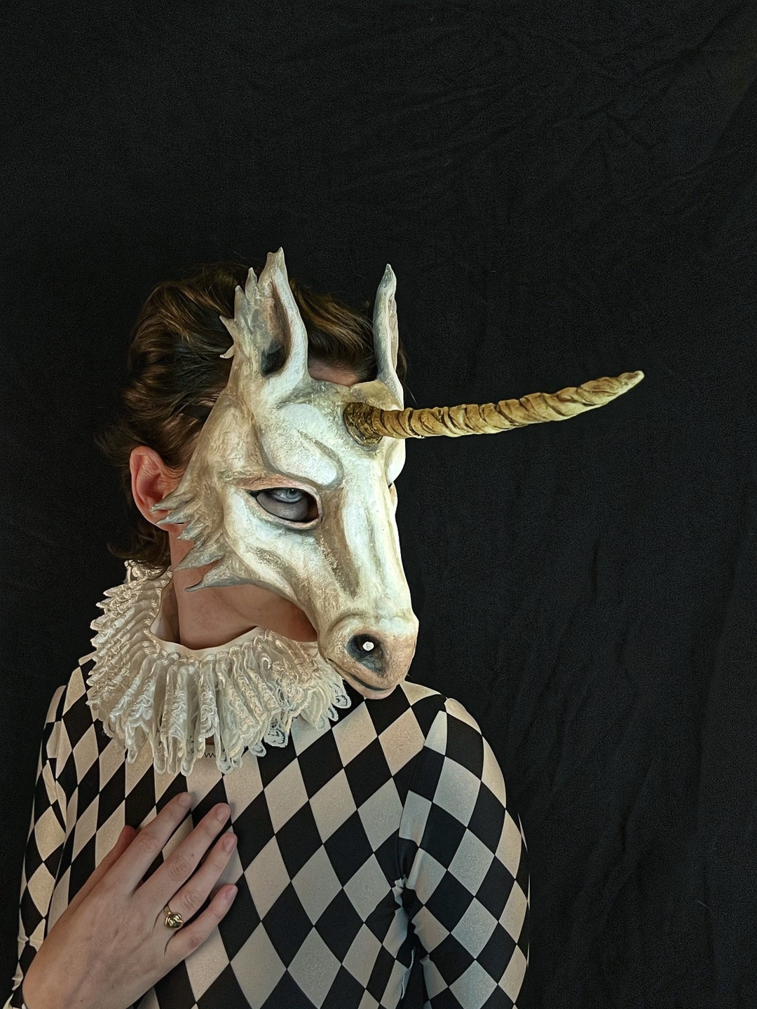 Medieval Unicorn: Magical Fantasy Mask for Renaissance Faires ...