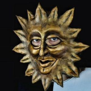 Celestial Sun Mask: Tarot-inspired Solstice Masquerade Costume ...