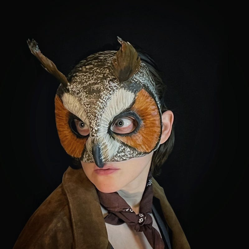 Owl Mask - Etsy