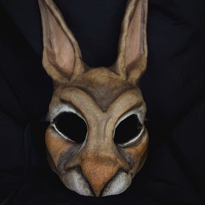 Woodland Rabbit Mask for Masquerade, Carnival, Halloween, Easter, and ...