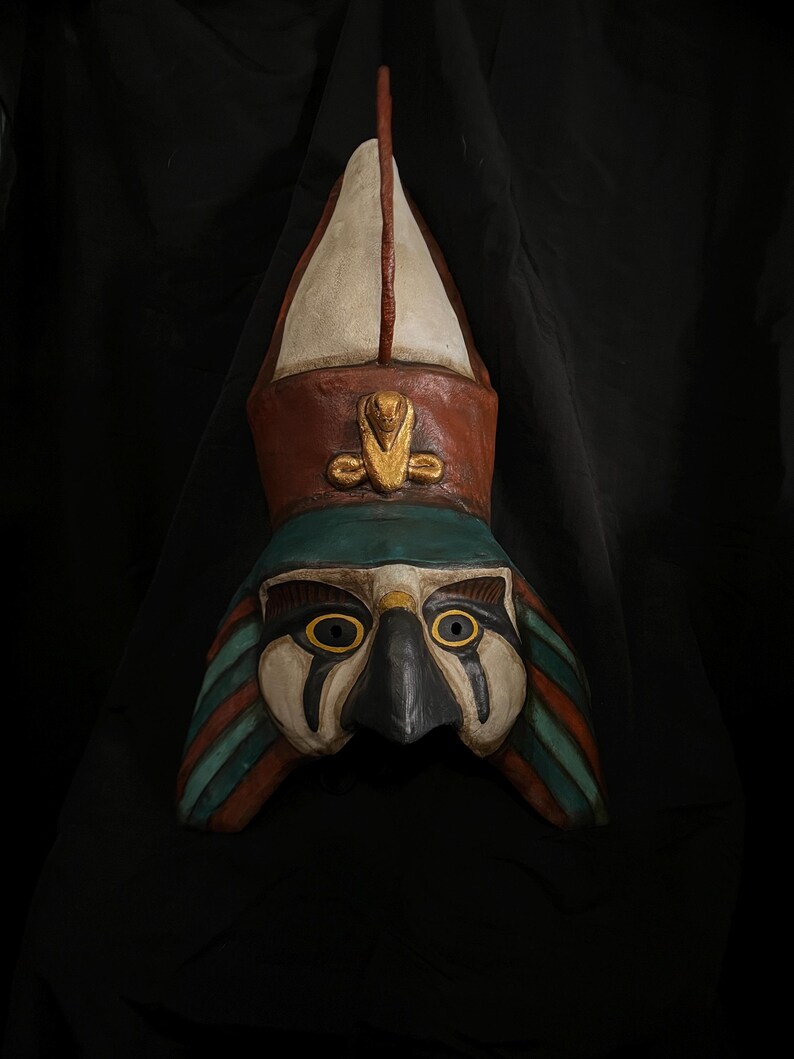 Horus Mask- Egyptian Falcon God Replica for Theater, LARP, and ...