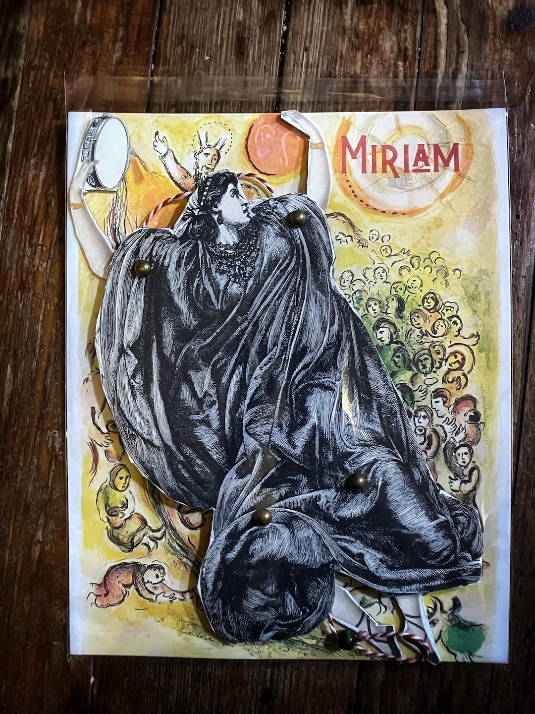 Miriam With Her Timbrel Articulated Puppet | Biblical Judaica Art Paper ...
