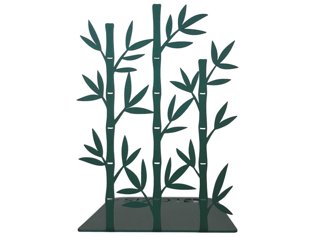 Bookends Bamboo Green / Floral Bookends Unique / Heavy Tree Book End ...