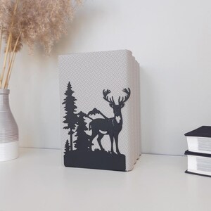 Deer and Forest Bookends / Nature Bookends / Mountain Bookends / Book ...