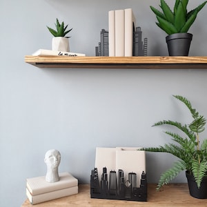 Chicago Skyline Bookends / American City Building Bookend / Heavy Book ...