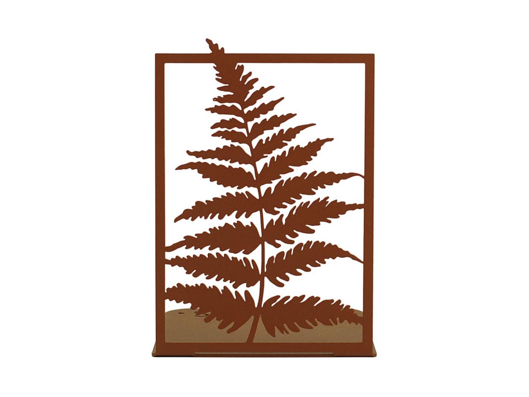 Floral Bookend Fern Ochre | Heavy Tree Bookends | Floral Book Lover ...