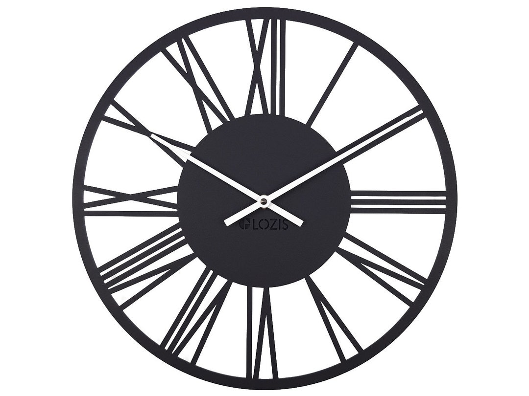 Roman Numeral Clock, Rome Style Wall Clock, Wall Clock Rome, Industrial ...