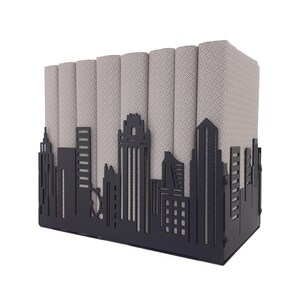 Chicago Skyline Bookends / American City Building Bookend / Heavy Book ...