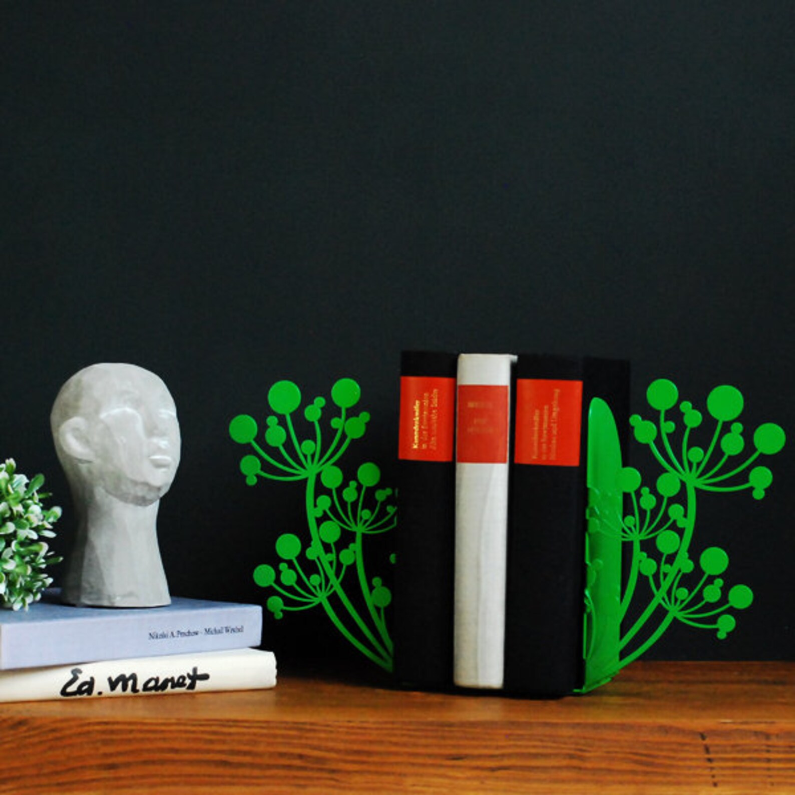 Bookends Glozis Spring Bookends Metal Design Bookends Book | Etsy