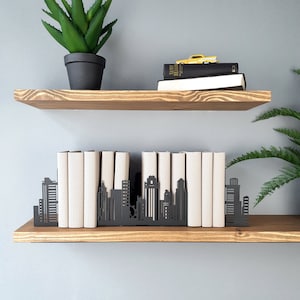 Chicago Skyline Bookends / American City Building Bookend / Heavy Book ...