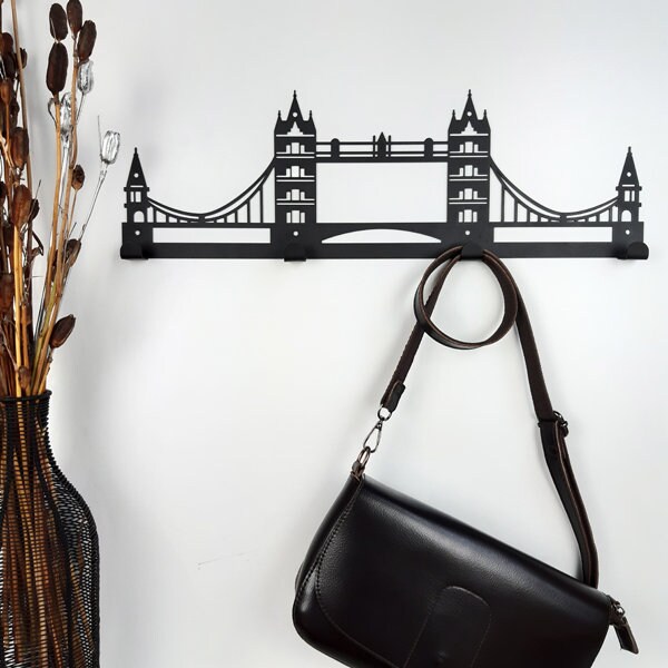 Tower Bridge Coat Rack Wall Rack Hook Rack Wall Coat Rack | Etsy