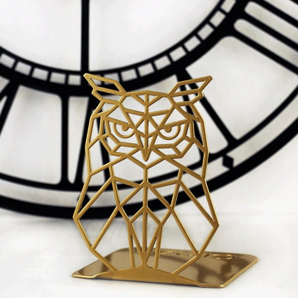 Owl Bookend // Metal Bookend Glozis // Bookends // Book Ends | Etsy