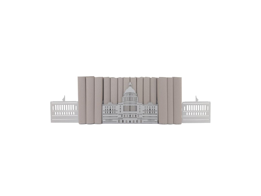 Capitol Bookends | American City Building Bookend | Library Bookshelf ...
