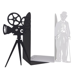 Bookends Movie / Charlie Chaplin Bookends Unique / Heavy Book Ends ...