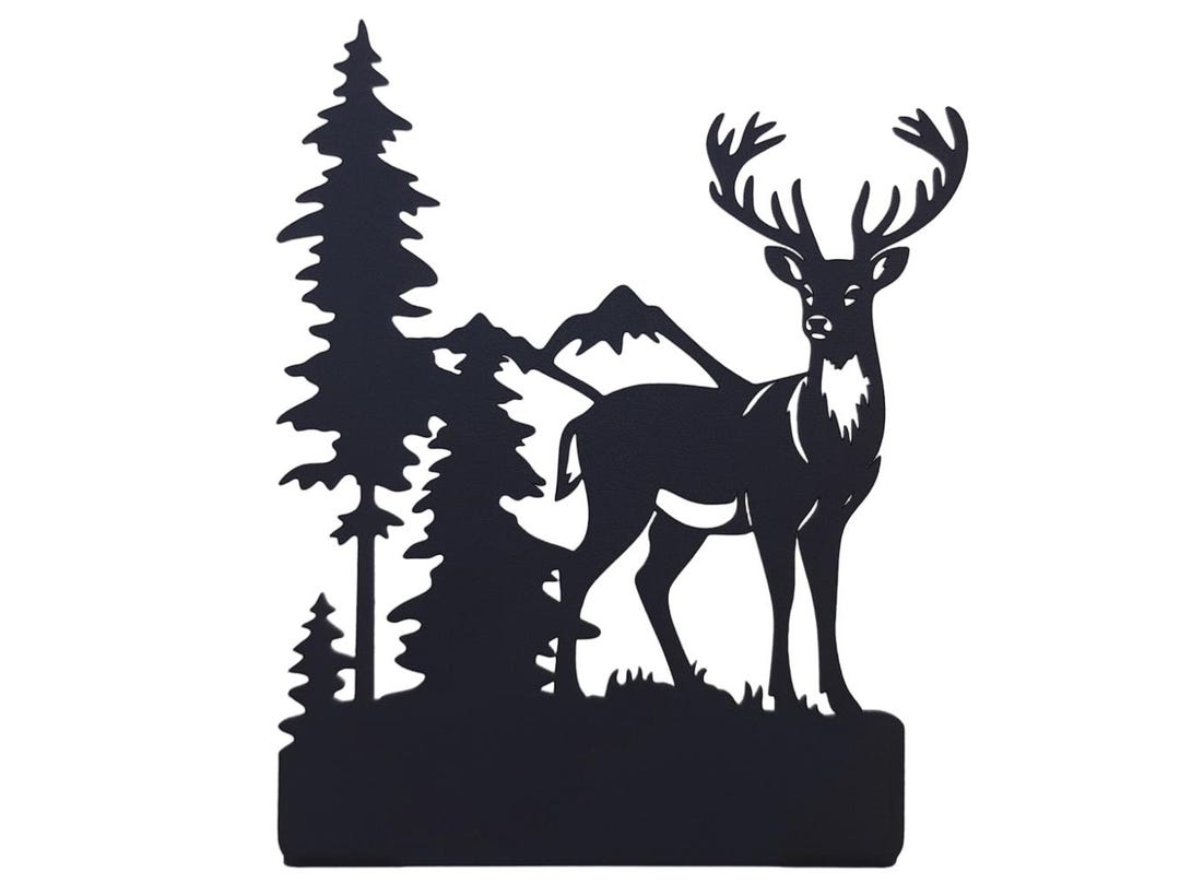 Deer and Forest Bookends / Nature Bookends / Mountain Bookends / Book ...