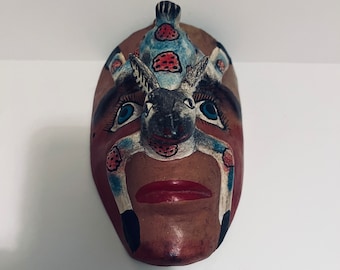 Old Mexican Caiman Guerrero Folk Art Wood Mask, Circa 1940s - Etsy