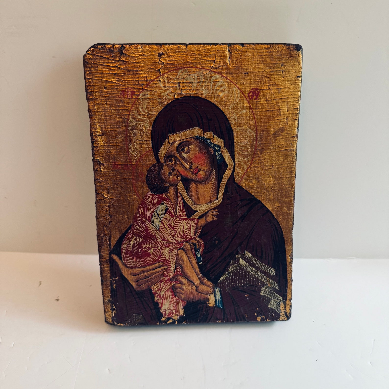 14th Century Madonna of the DCN the Tretjakov Gallery Wood Wall ICON - Etsy