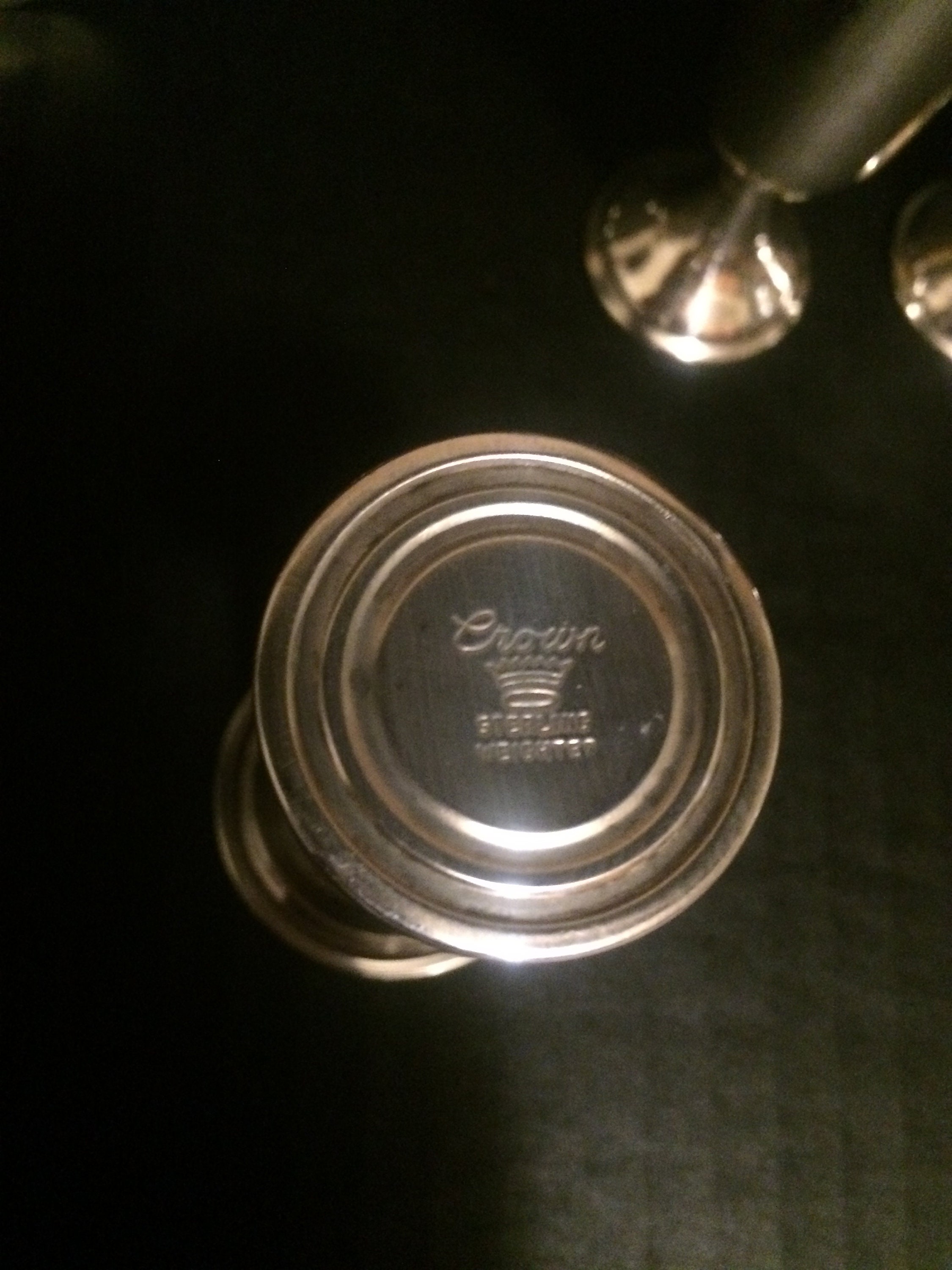 Vintage Crown Sterling Silver Weighted Footed Cordial Aperitif ...