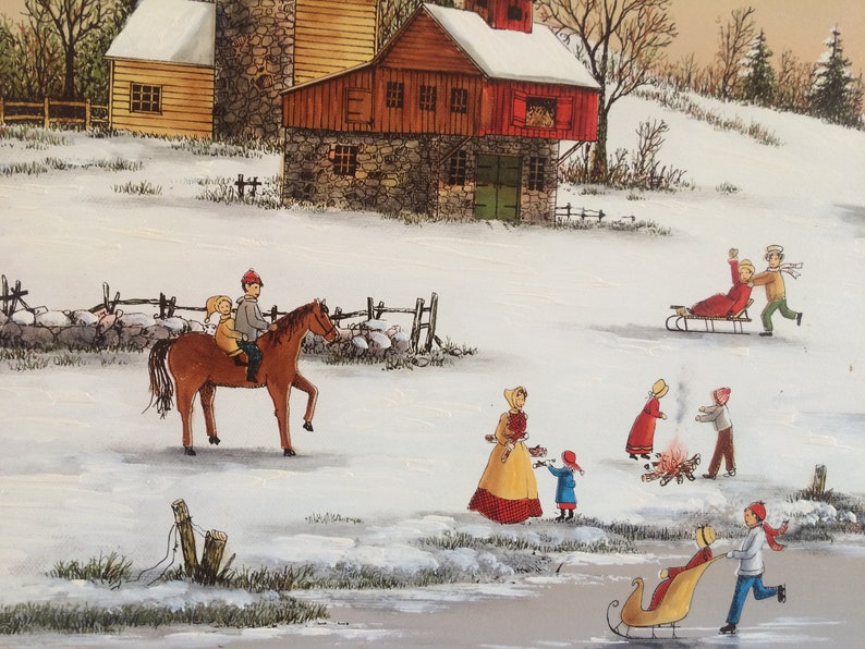 R. Smith Original Oil Painting Upstate New York New England | Etsy