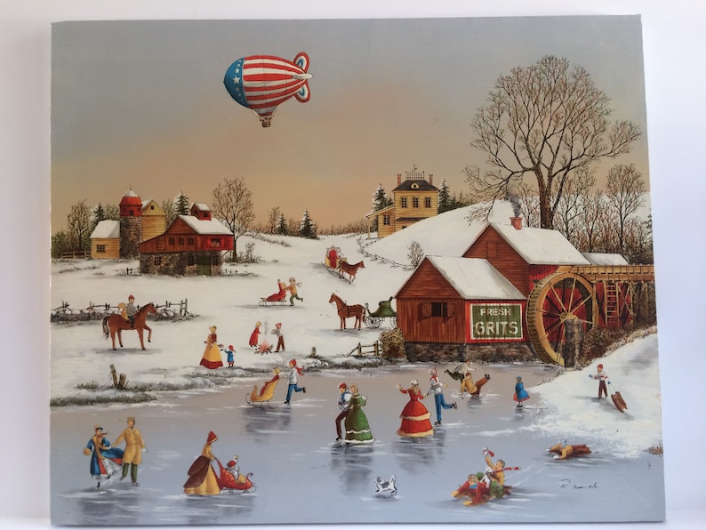 R. Smith Original Oil Painting Upstate New York New England | Etsy