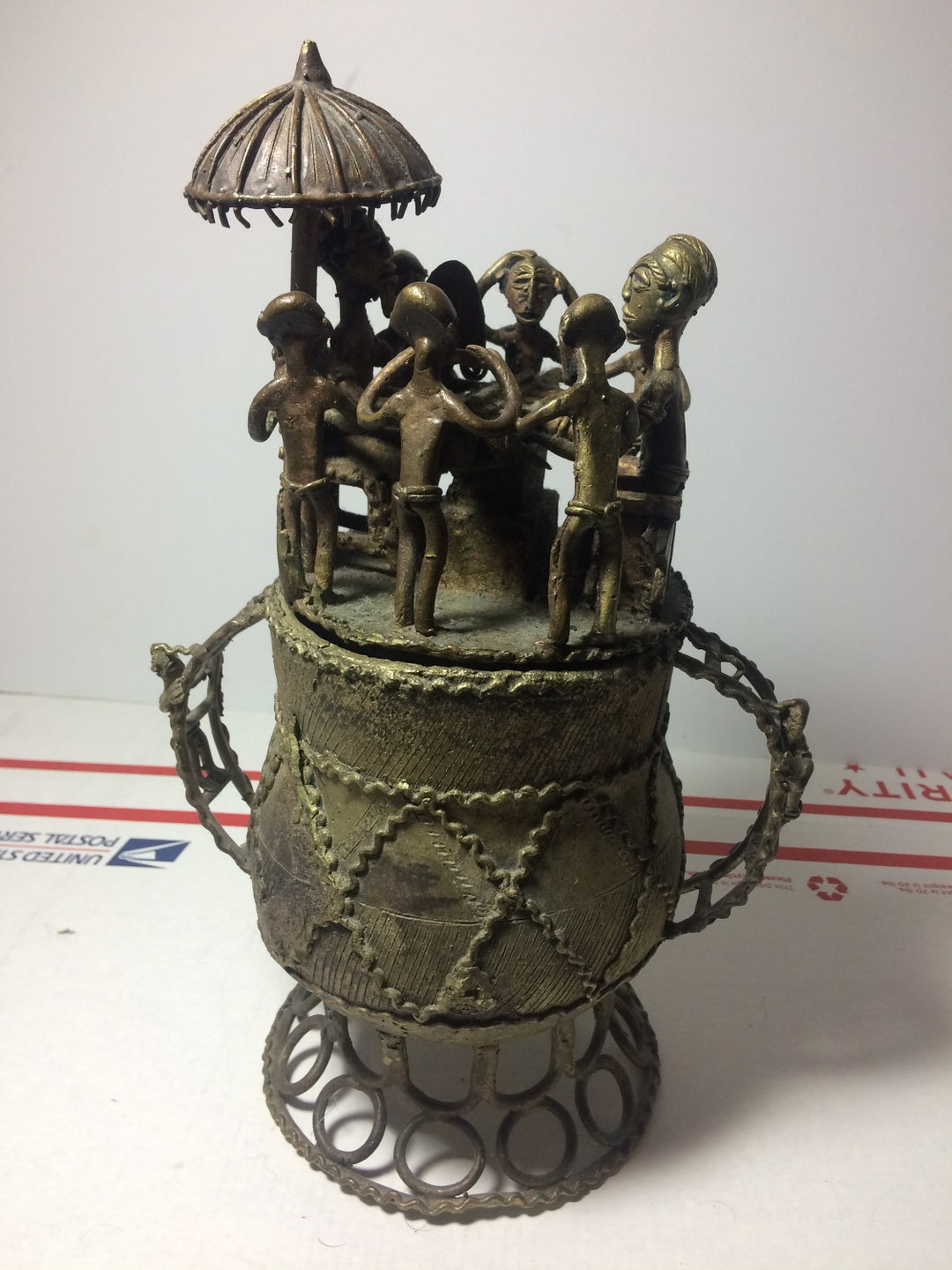 Ashanti African Tribal Bronze Kuduo Vessel Container - Etsy