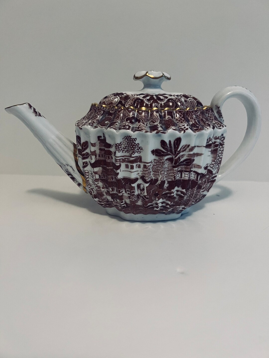 Antique English Porcelain Teapot - Etsy