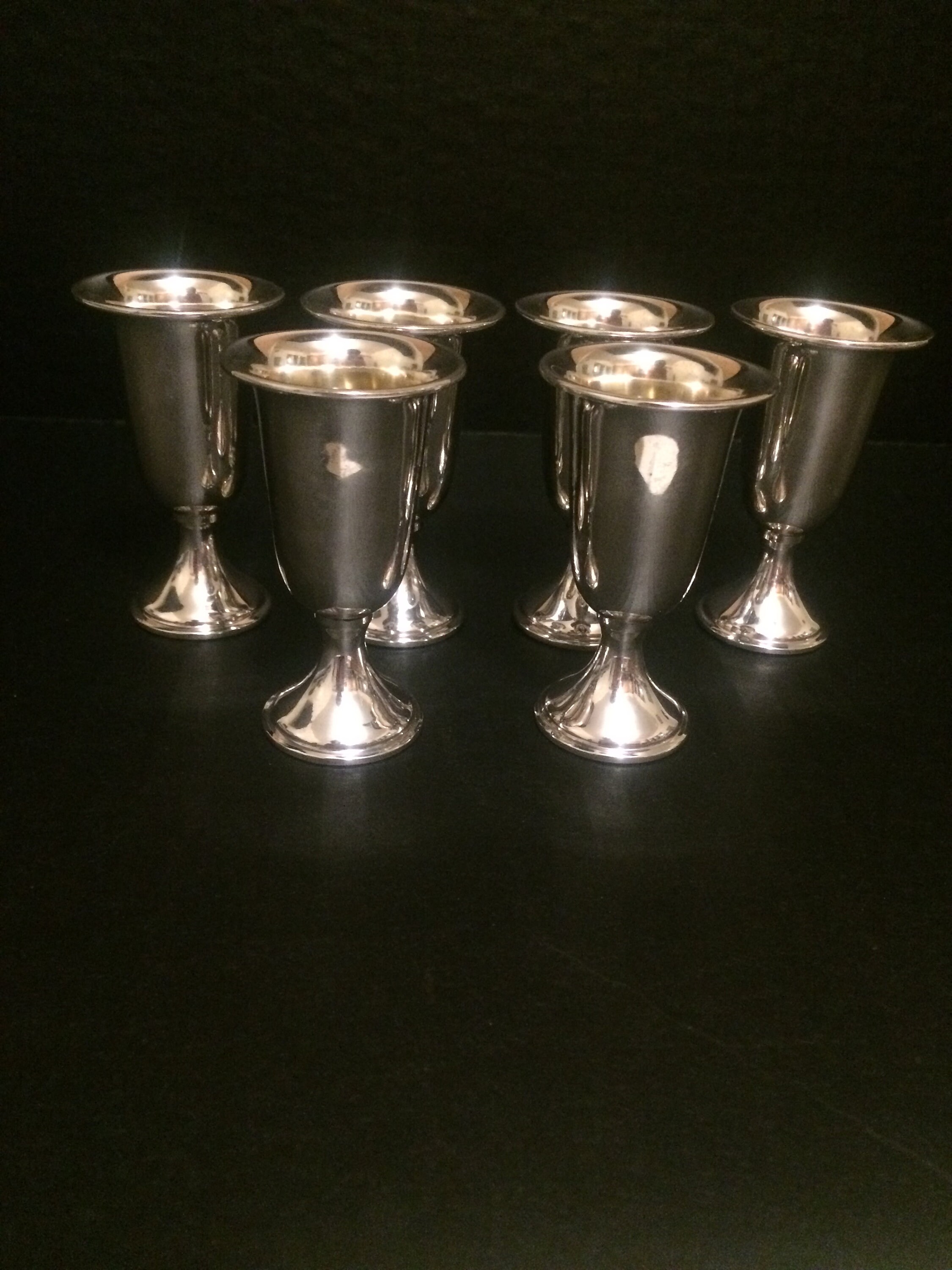 Vintage Crown Sterling Silver Weighted Footed Cordial Aperitif ...