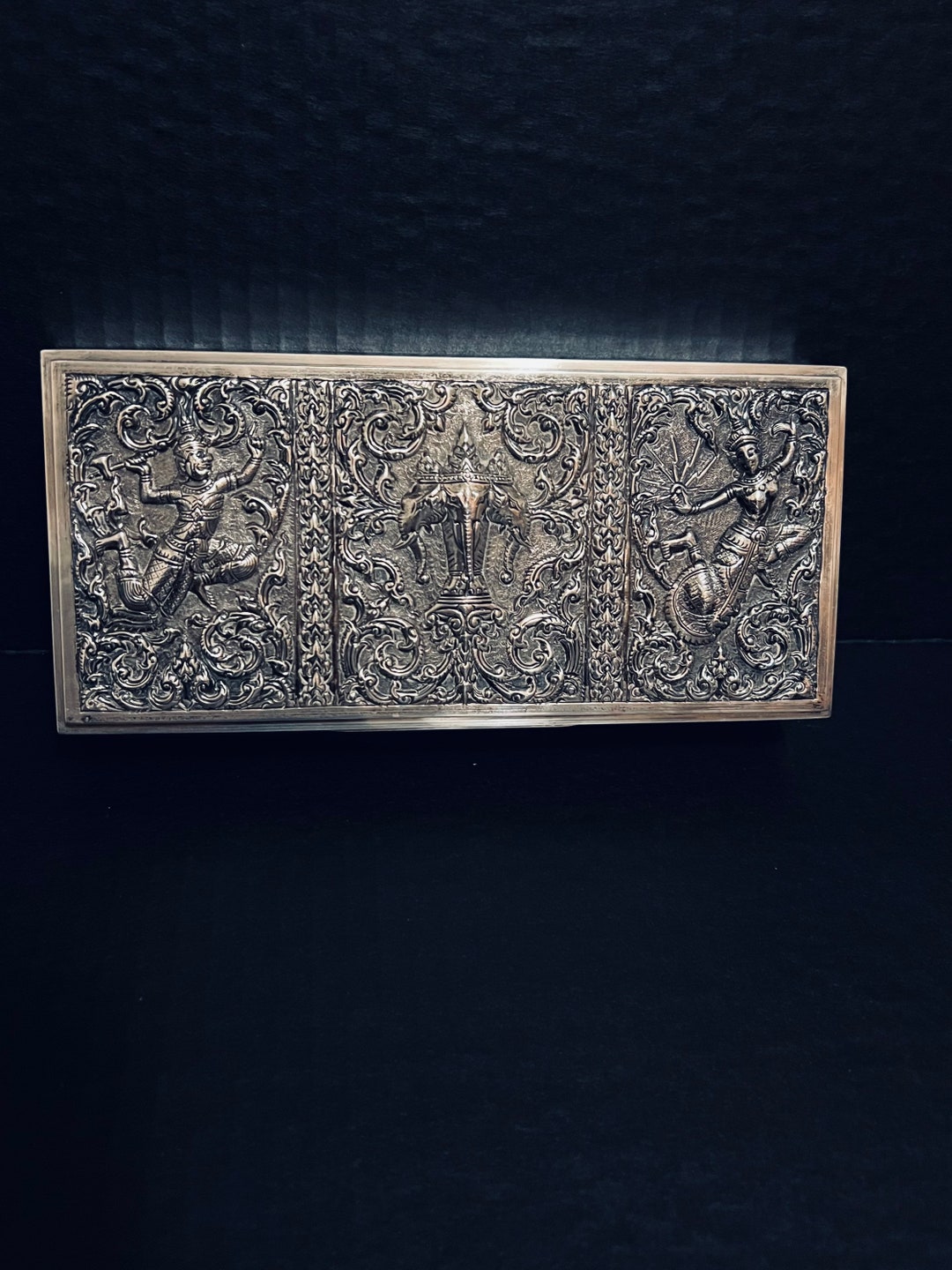 Siam Sterling Silver Cigarette Box Having Raised Panels Thai… - Etsy