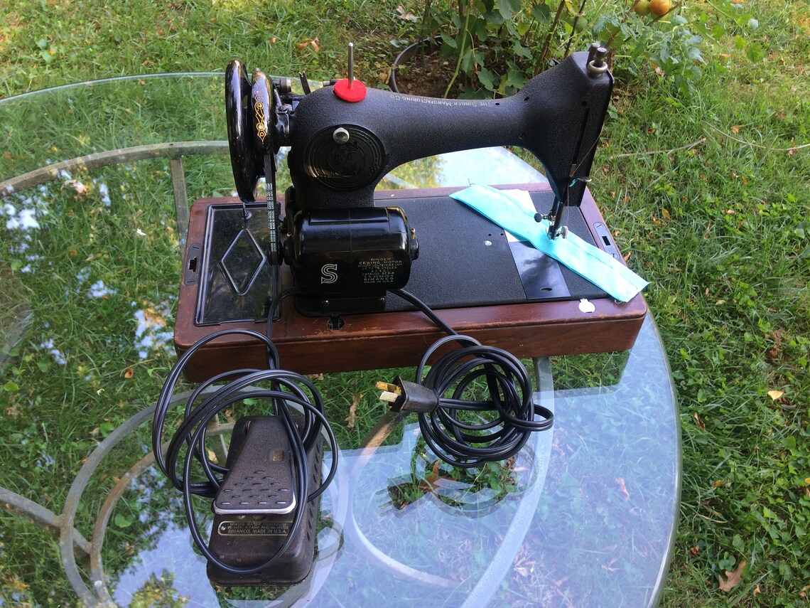 Vintage Singer Sewing Machine 1948, Model 128, Works - Etsy