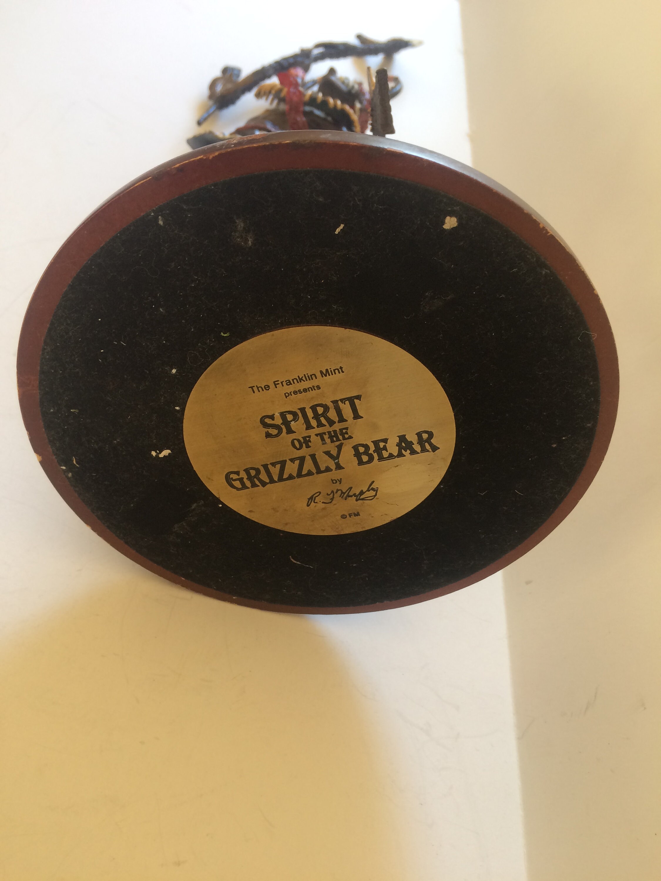 Franklin Mint Bronze Figurine Spirit of The Grizzly Bear Sculpted By ...