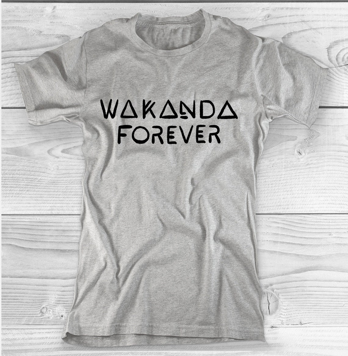 Wakanda Forever Black Panther T Shirt Tee Men & Women T - Etsy