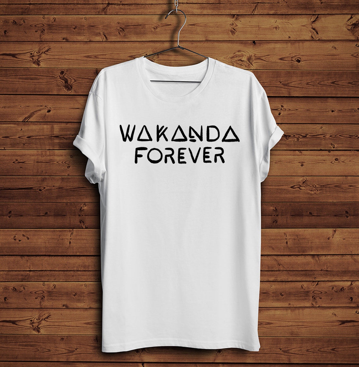 Wakanda Forever Black Panther T Shirt Tee Men & Women T - Etsy