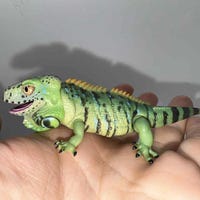 Miniature Ceramic Gecko Lizard Terrarium Ornament Pet Reptile Gift (D ...