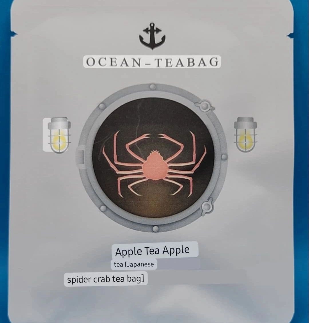 Spider Crab Apple Tea Bag Ocean Teabag - Etsy
