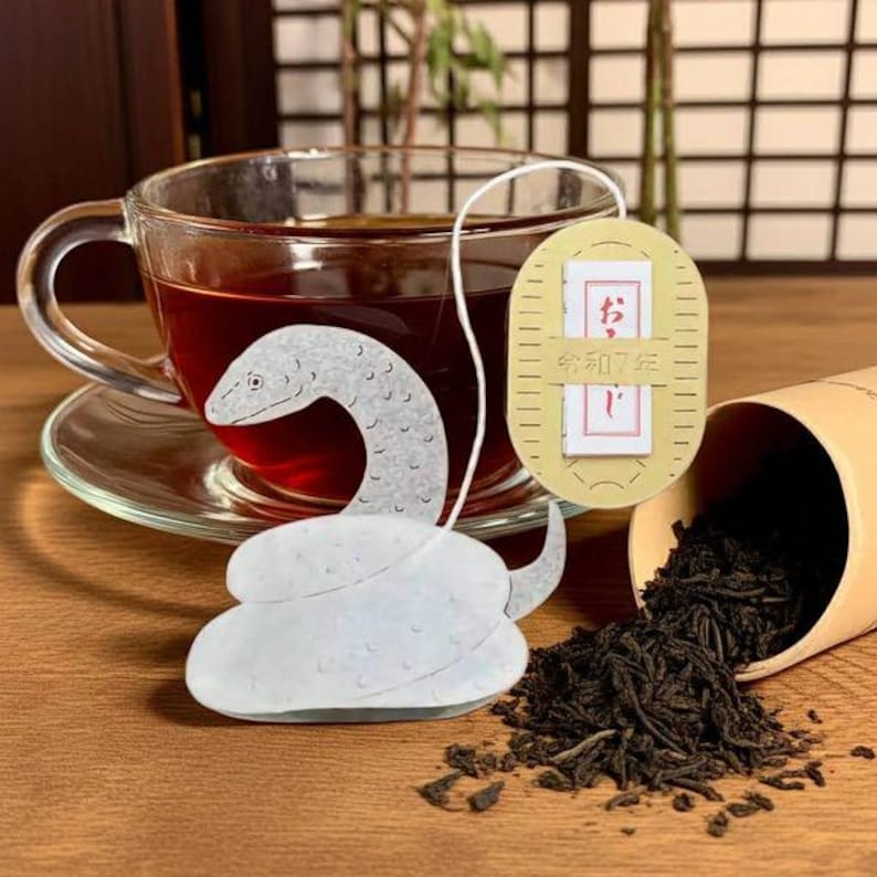 Snake Good Fortune Deep Steamed Teabag - Ocean Teabag - Etsy