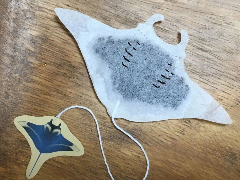 Manta Ray Tropical Mango Tea Bag Ocean Teabag - Etsy