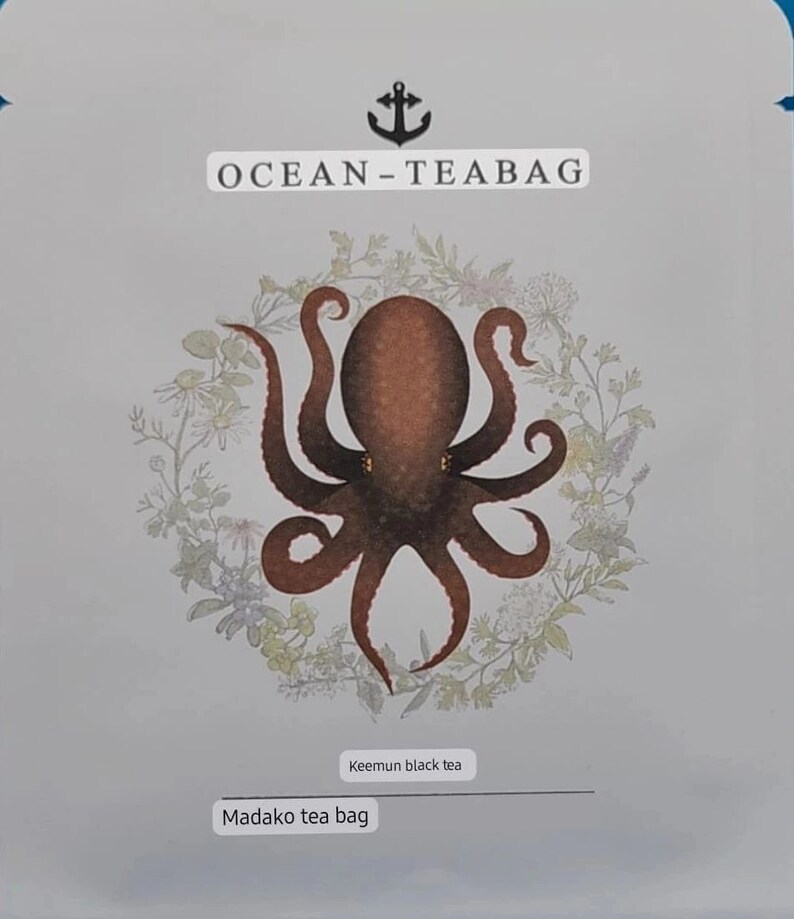 Octopus Red Keemon Tea Bag Ocean Teabag - Etsy