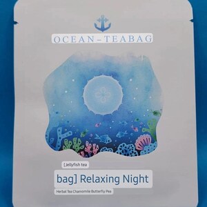 Jellyfish Chamomile Butterfly Pea Tea Bag - Ocean Teabag - Etsy