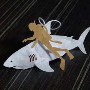 Great White Shark Hibiscus Chamomile Tea Bag - Ocean Teabag - Etsy