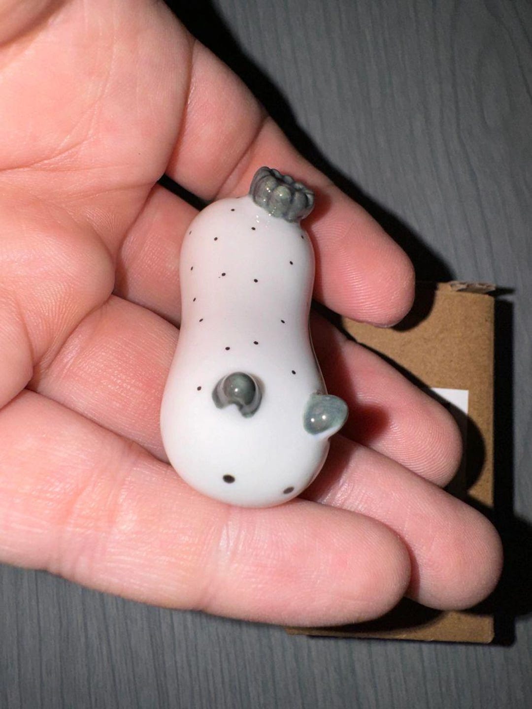 Sea Slug Ceramic Figure / Chopstick Rest (dots) - Etsy